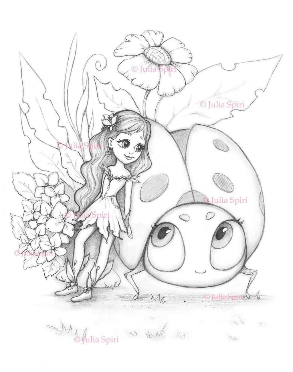 thumbelina coloring page free