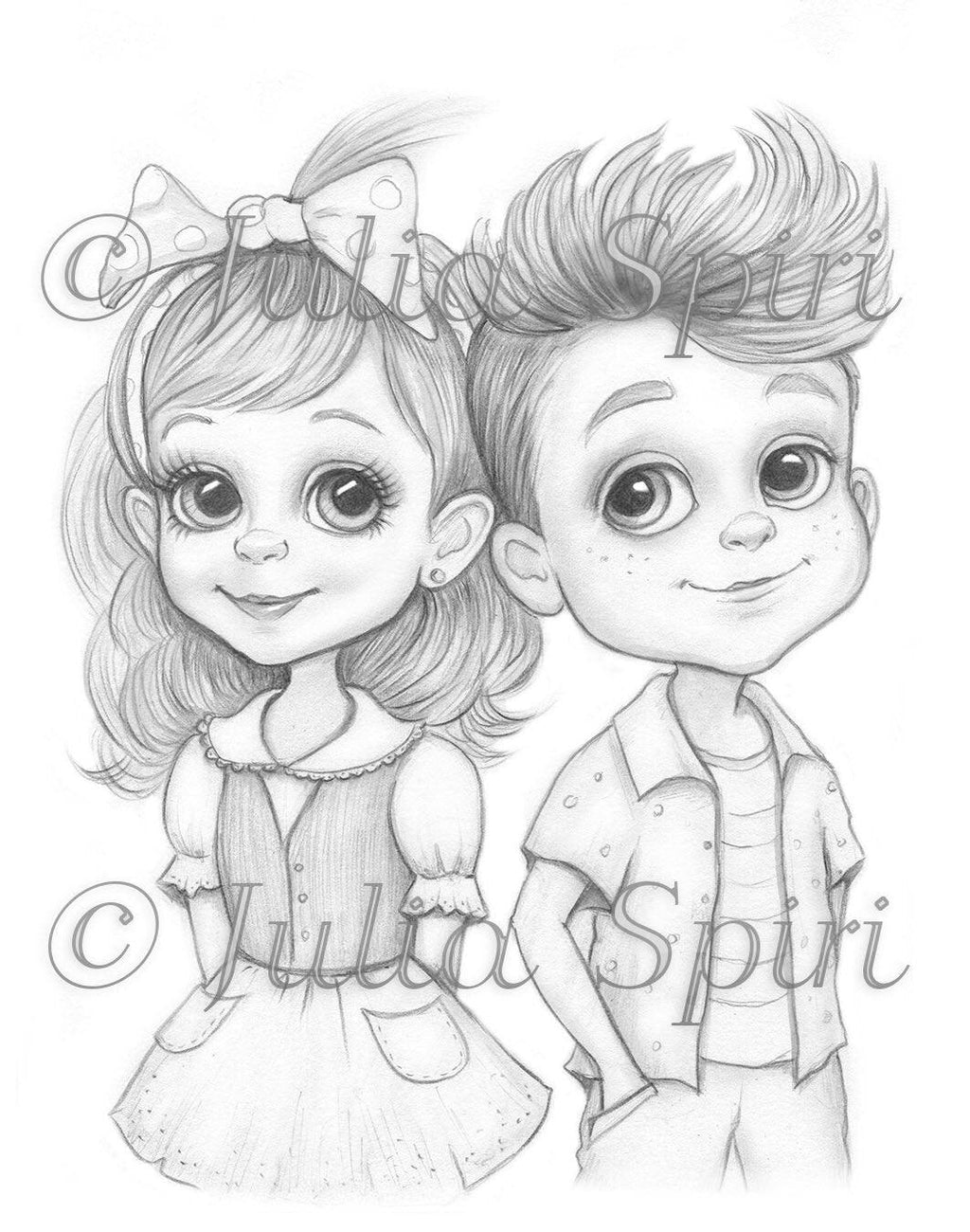 cartoon couple coloring pages