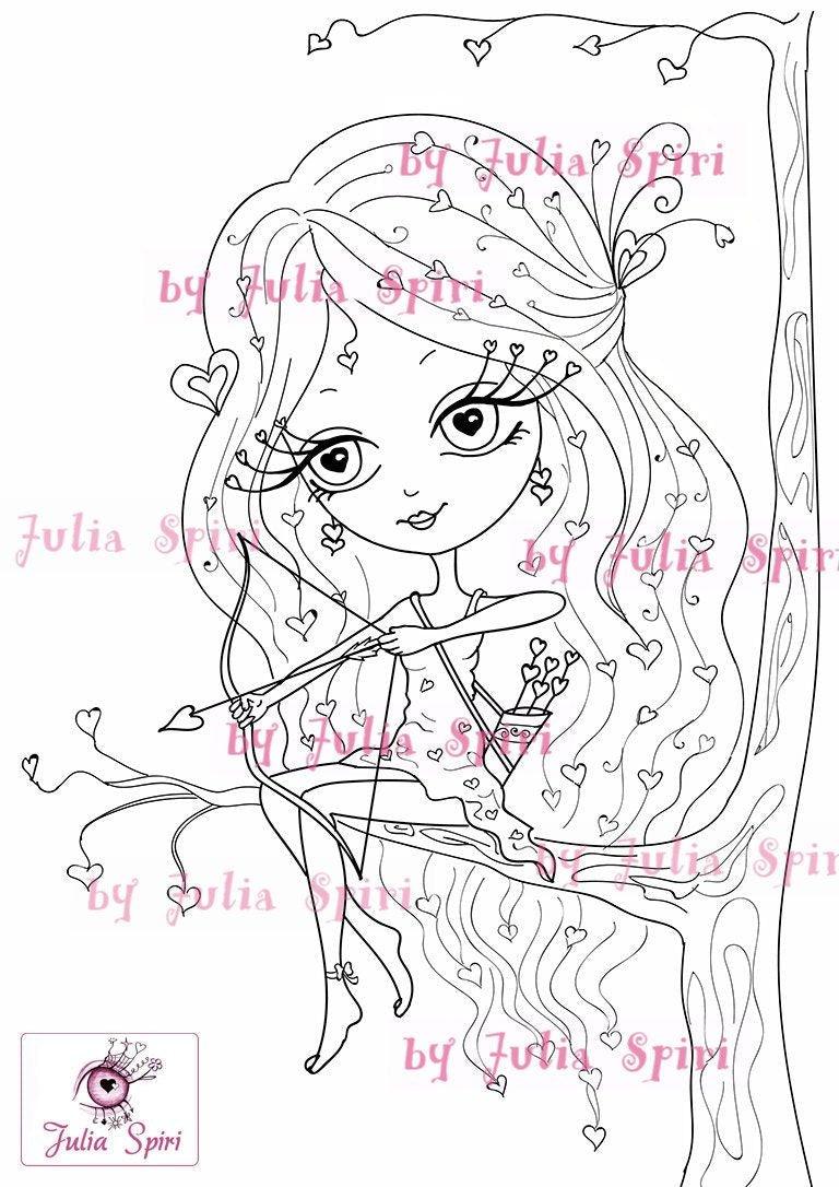 Coloring page. Valentina – The Art of Julia Spiri